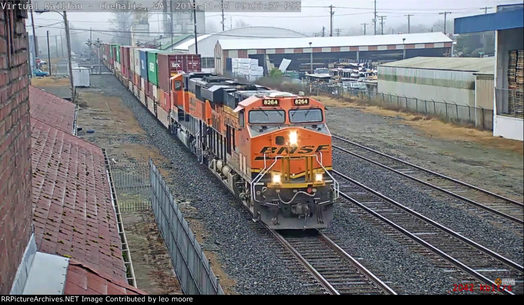 BNSF 8264 Leads an Intermodel Train